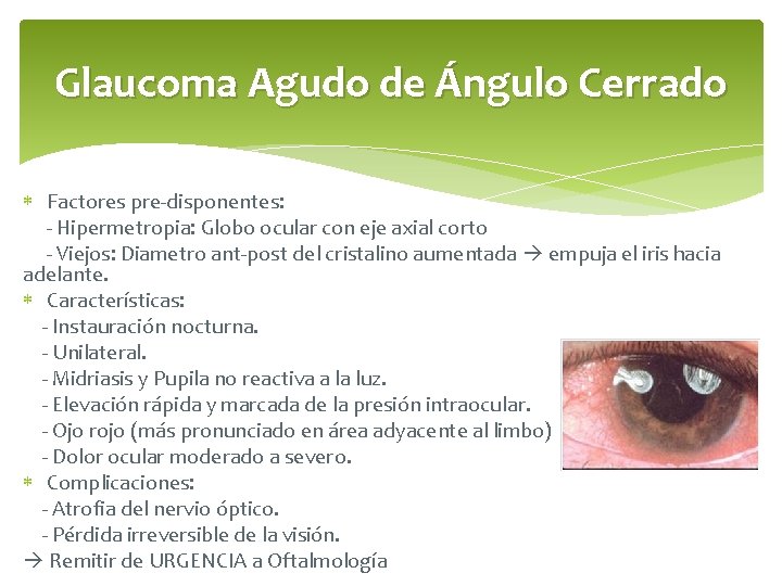 SINDROME DE OJO ROJO Pontificia Universidad Javeriana Oftalmologa