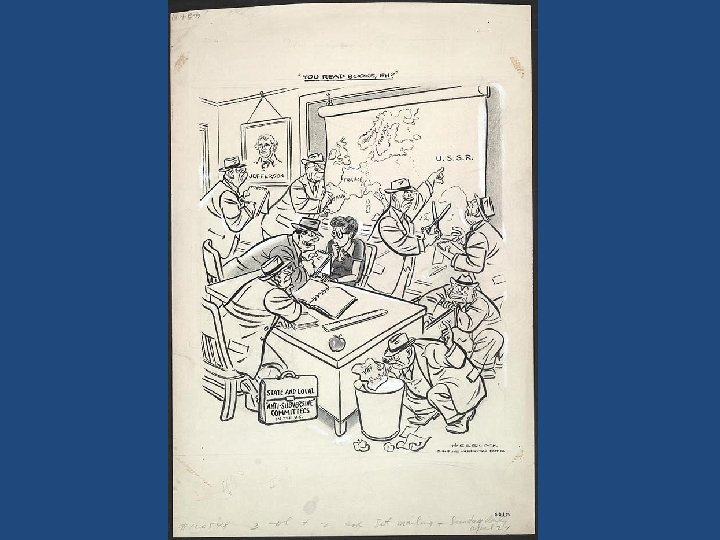 Herblock Political Comic Analysis 1949 By Fire Herblocks
