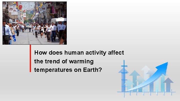 How does human activity affect the trend of