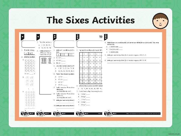 Multiplication and Division Year One The Sixes Aim