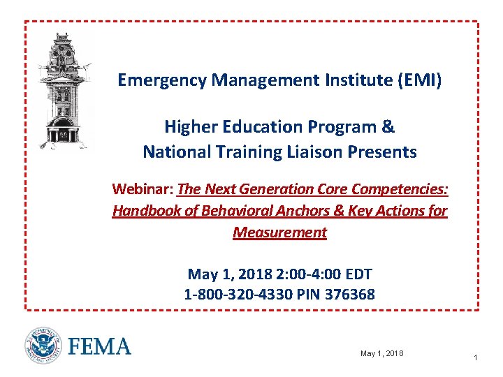 Emergency Management Institute EMI Higher Education Program National