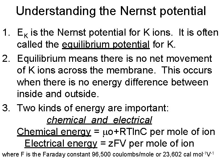 Ion Channels Lecture 1 Membrane Potentials Ion Movement