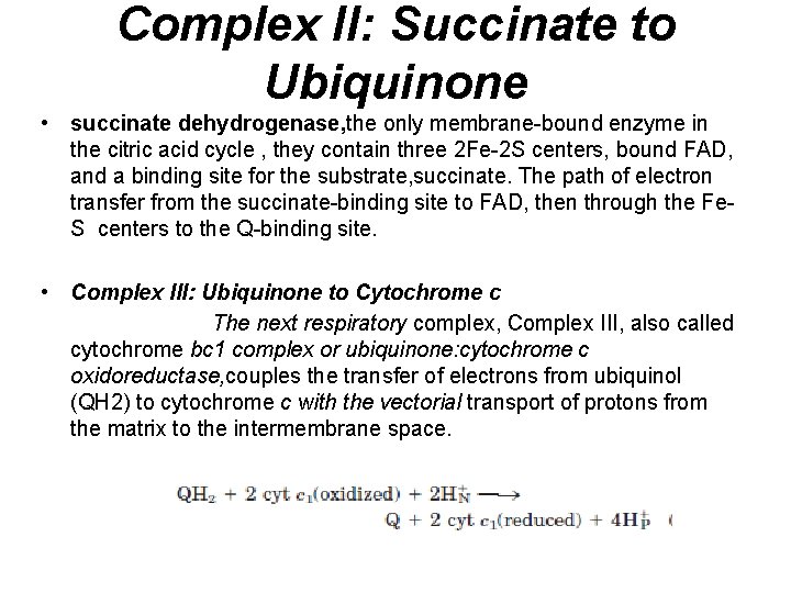 Oxidative Phosphorylation and Electron Transport ChainETC What is