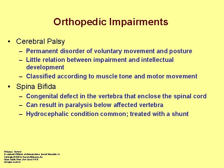 Chapter 11 Physical Disabilities Health Impairments and ADHD