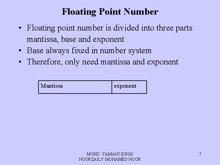 Overflow Signed binary is in fixed range 2
