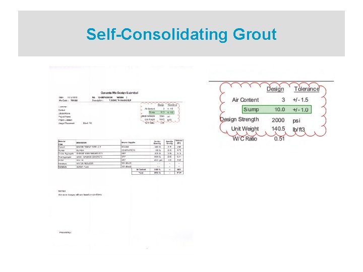 High Lift Grouting Procedures and Expectations Presented by