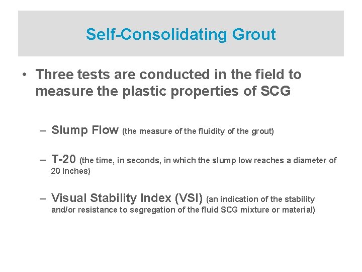 High Lift Grouting Procedures and Expectations Presented by
