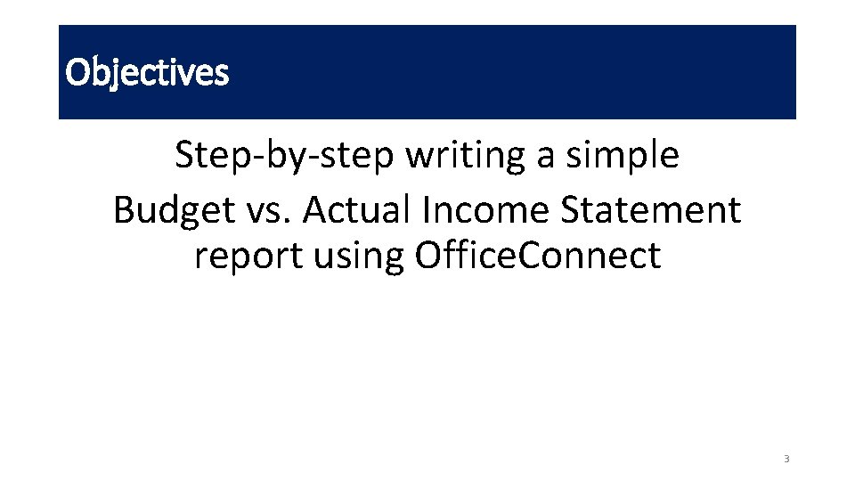 Create a simple Budget vs Actual Income and