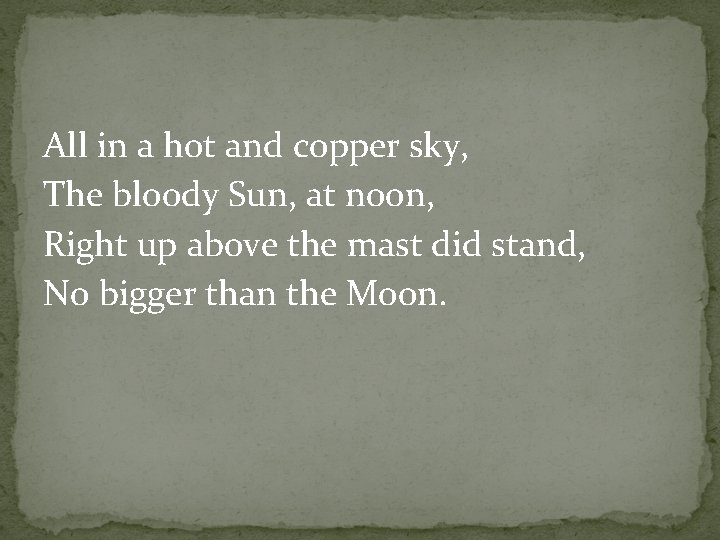 from The Rime of the Ancient Mariner by