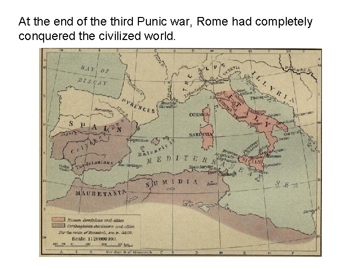At the end of the third Punic war