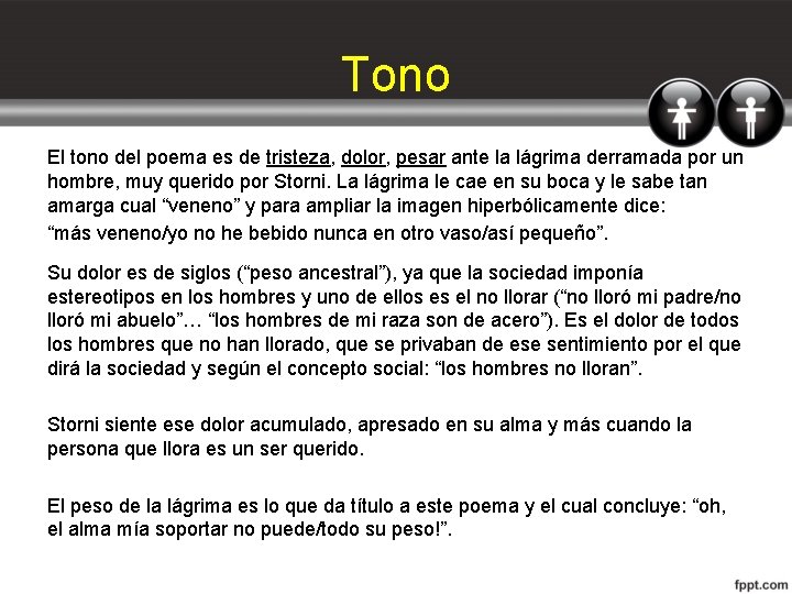 Peso ancestral Por Alfonsina Storni AP Spanish Literature