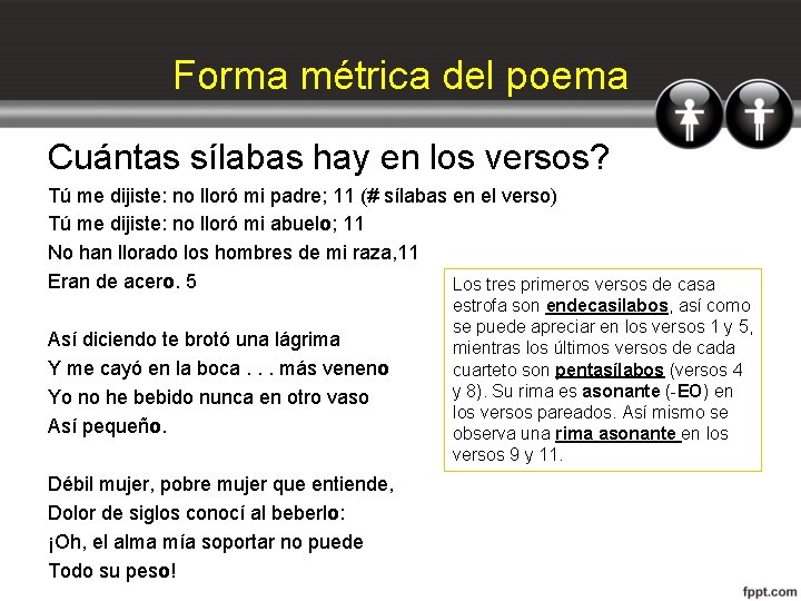 Peso ancestral Por Alfonsina Storni AP Spanish Literature