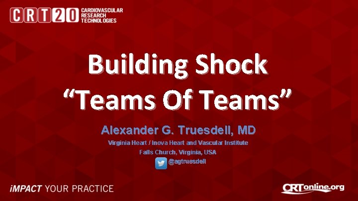 Building Shock Teams Of Teams Alexander G Truesdell