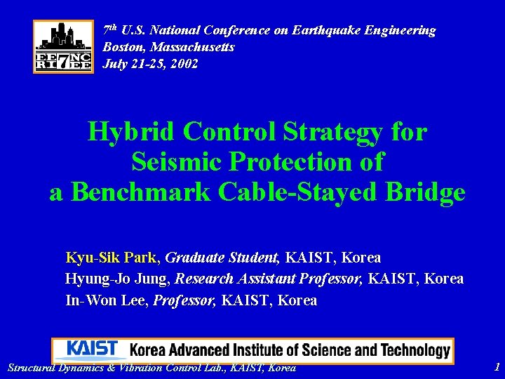 7 th U S National Conference on Earthquake