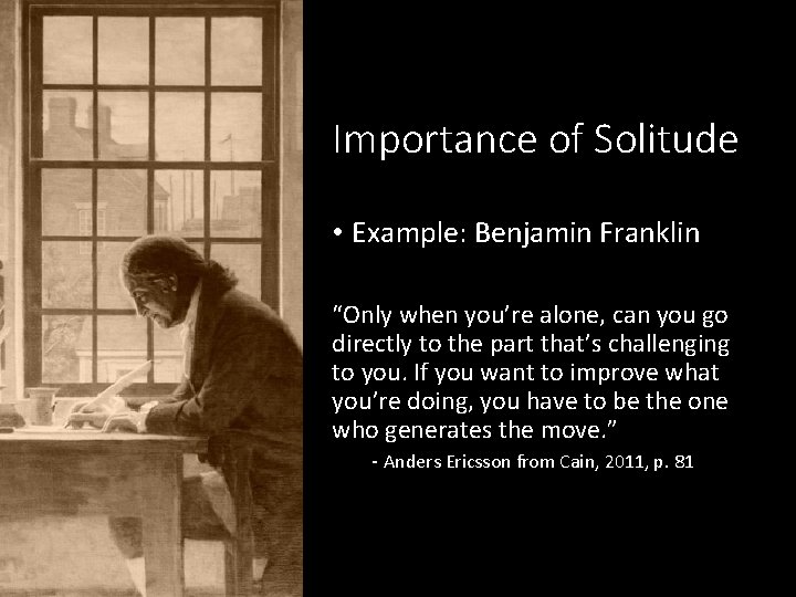 A Quiet Place The Benefits of Solitary Learning