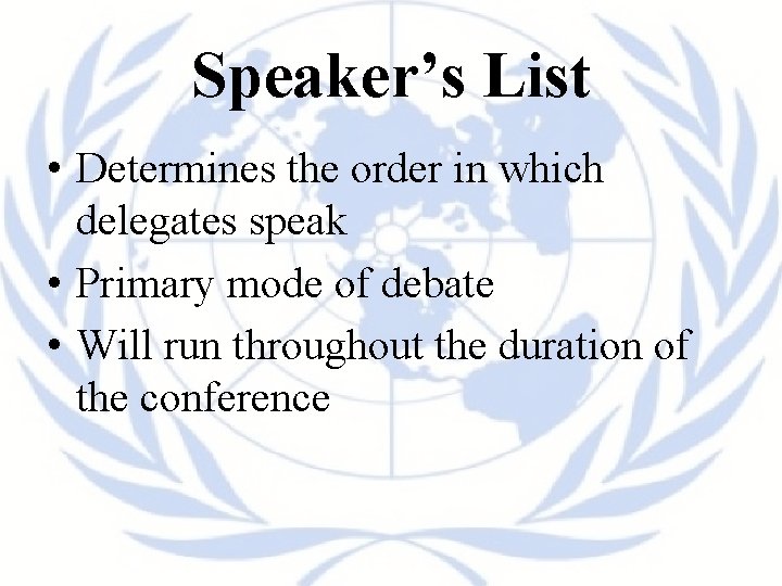 Delegate Training West Windsor Plainsboro Model United Nations