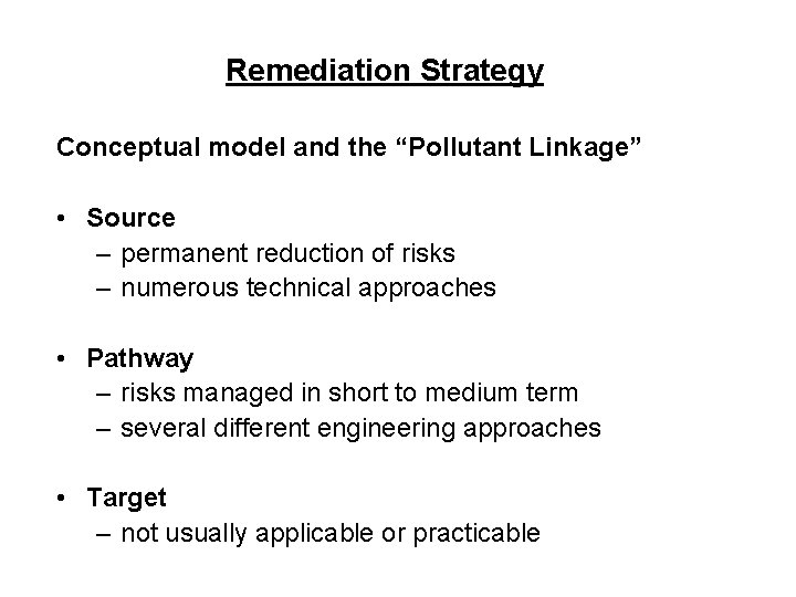 Remediation of Contaminated Land Introduction Engineering Methods ...