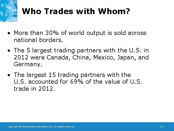 Chapter 2 World Trade An Overview Preview Largest
