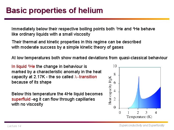 Temperature scales Lecture 14 Superconductivity and Superfluidity ...