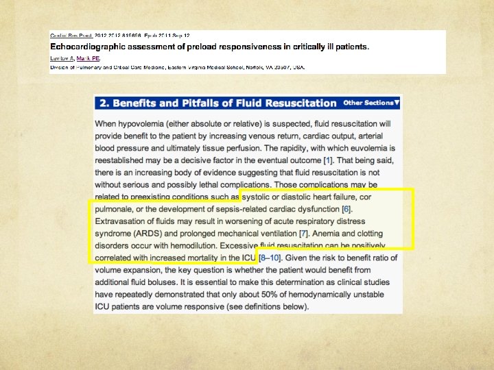Fluid Responsiveness Dr Daniel Rankmore JHH ICU Junior