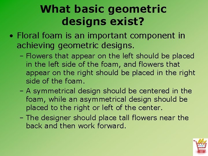 Horticulture Science Lesson 60 Designing Basic Floral Work
