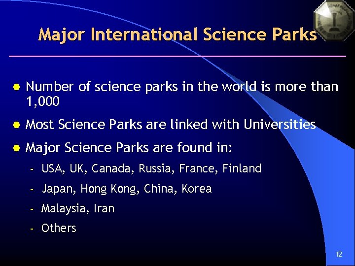 Science Technology Parks A New Era for Sustainable