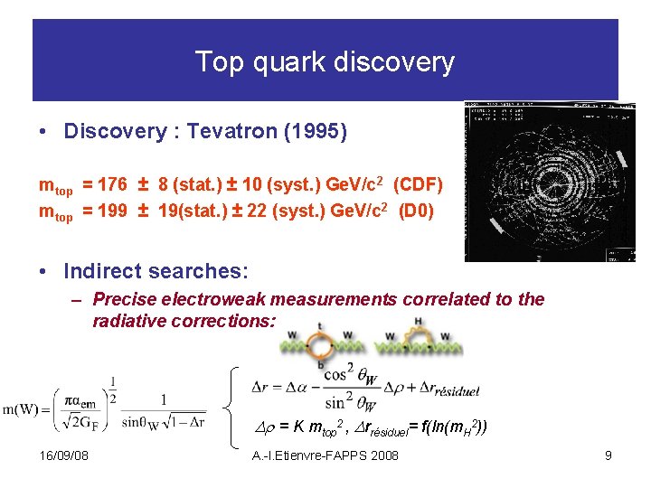 Top quark physics AnneIsabelle ETIENVRE 160908 A I