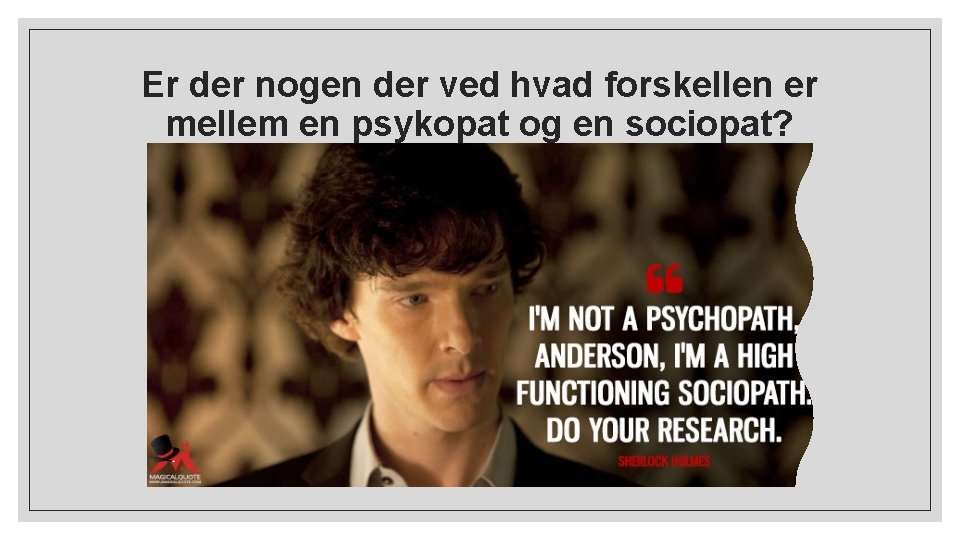 LR AT SPOTTE FARLIGE MENNESKER Program 1 Indledning