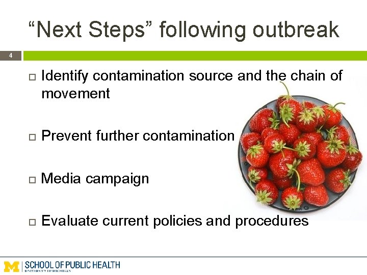 CLASS SESSION 3 OUTBREAK INVESTIGATION II CALCULATION OF