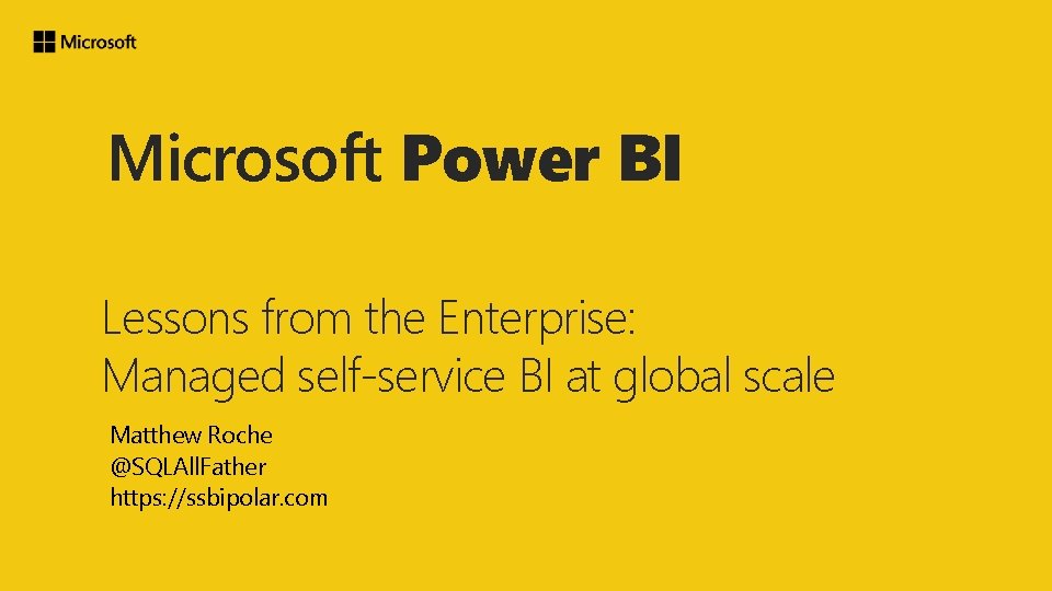 Microsoft Power BI Lessons from the Enterprise Managed