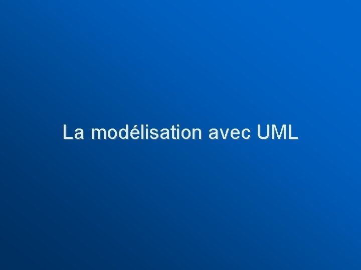 La conception du logiciel avec UML Les applications