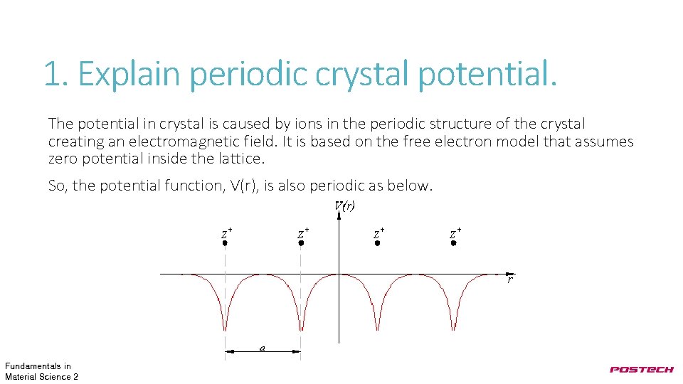 Fundamentals in Material Science 2 Presentation on Oct