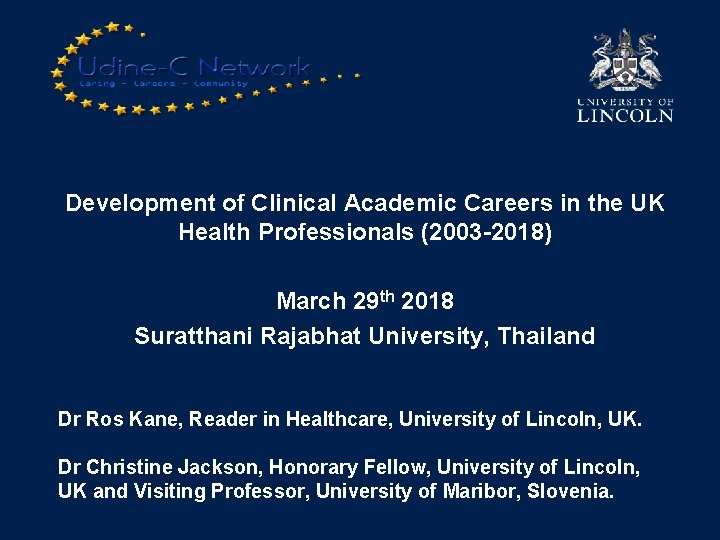 Development of Clinical Academic Careers in the UK
