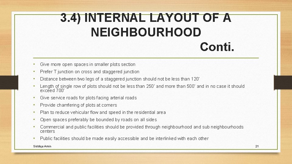 LECTURE 9 PLANNING DESIGN OF A NEIGHBOURHOOD Planning
