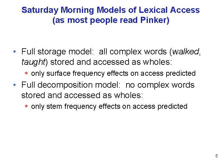 Tracking the able in stable Toward an understanding