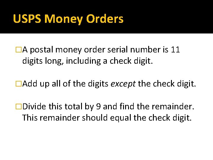 Math for Liberal Studies Section 3 2 Using