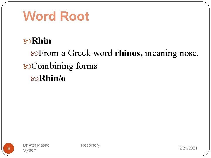 The Respiratory System Chapter 4 1 Dr Atef