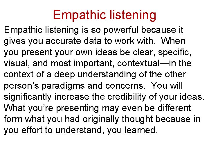 The 7 Habits of Highly Effective People Submitted