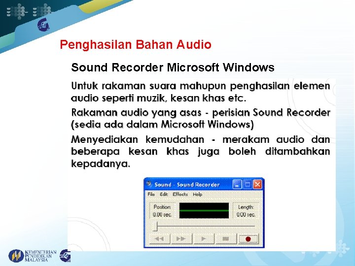 Topik 5 Audio untuk Pengajaran dan Pembelajaran 1