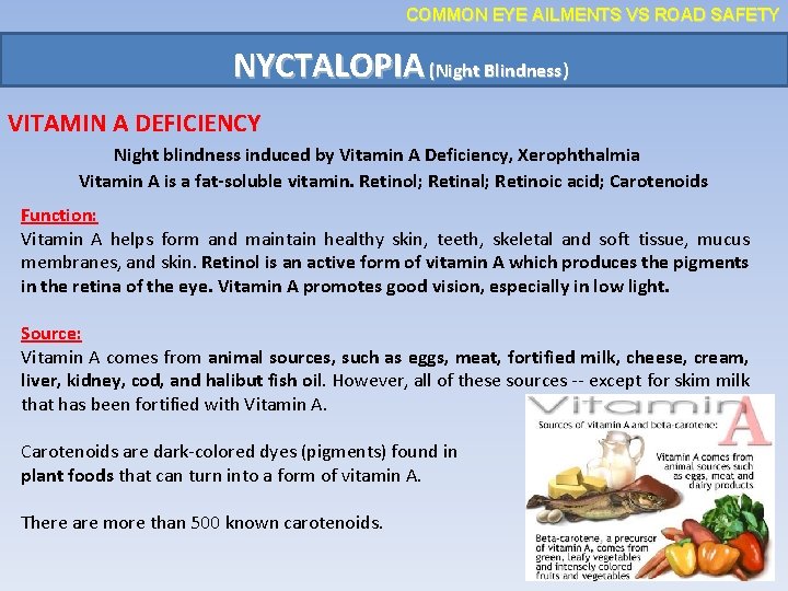 Common Eye Ailments Threat to Road Safety DR
