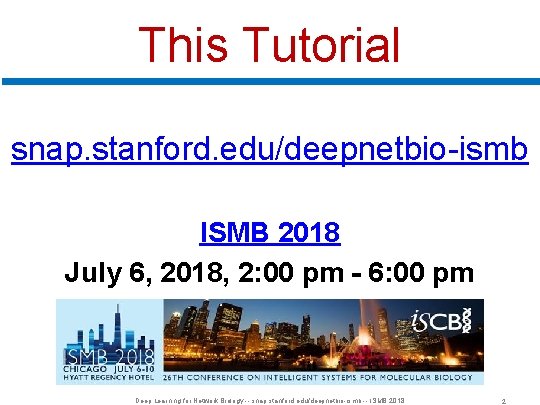 Deep Learning for Network Biology Marinka Zitnik and