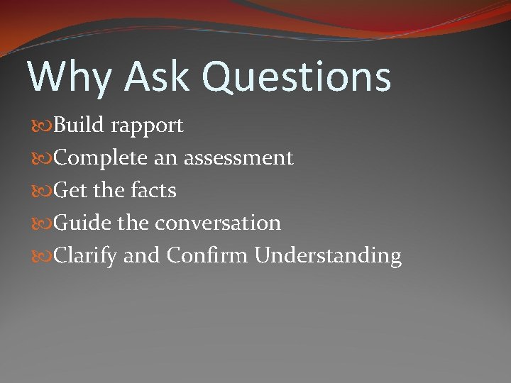What About Questions Exploring the when why and
