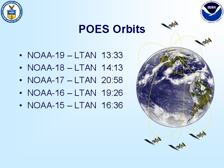 NOAA Satellite and Information Service POES OVERVIEW Cindy
