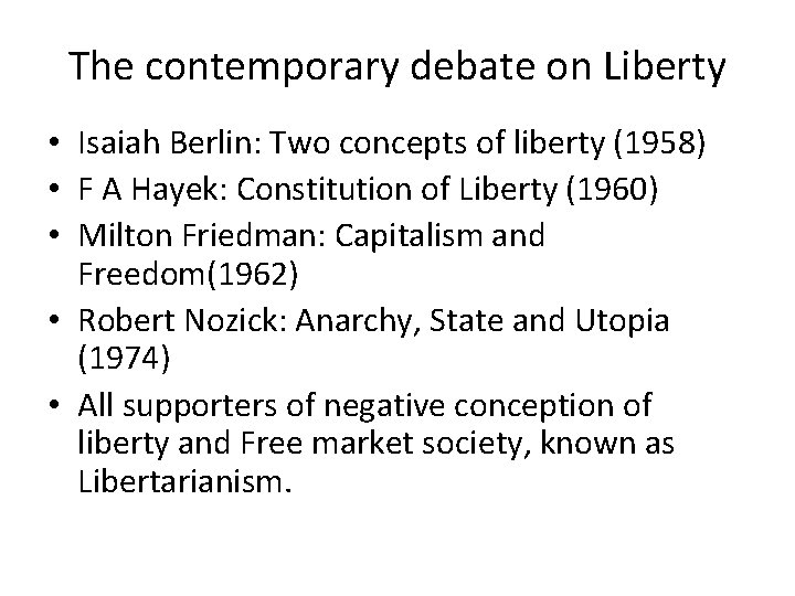 MA Political Science SemesterI 2018 20 Topic Liberty