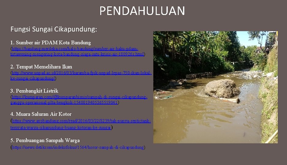 POLA INTERAKSI AIR TANAH DAN AIR SUNGAI CIKAPUNDUNG