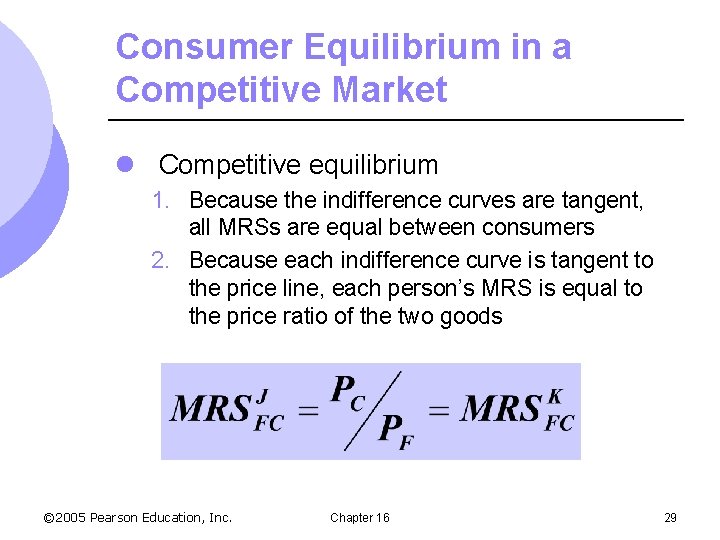 Chapter 16 General Equilibrium General Equilibrium Analysis l