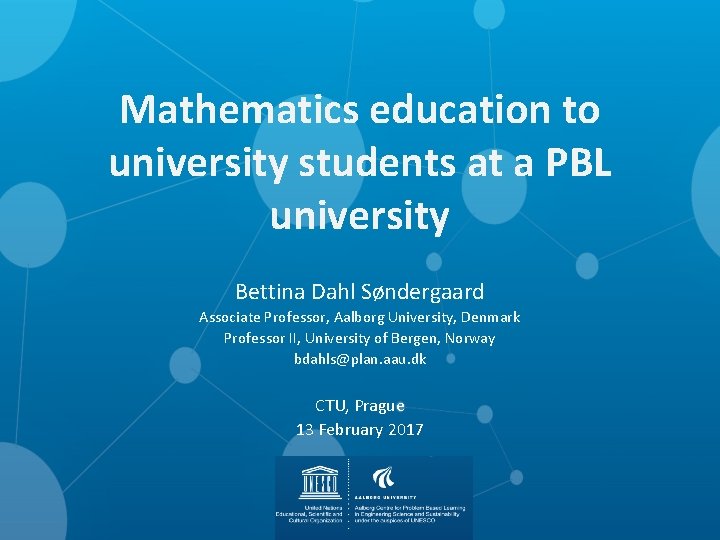 Mathematics education to university students at a PBL