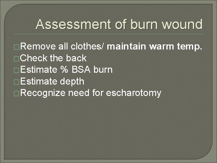 BURNS 30 yo patient transfered to your burn