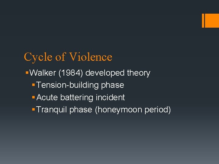 DOMESTIC VIOLENCE 9 Violence Against Women Olds MaternalNewborn