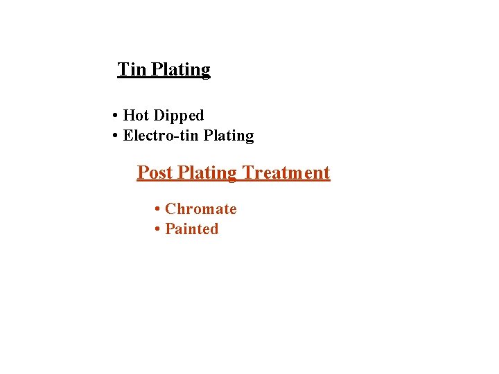 Tin Terne Coated Steel Resistance Welding Lesson Objectives